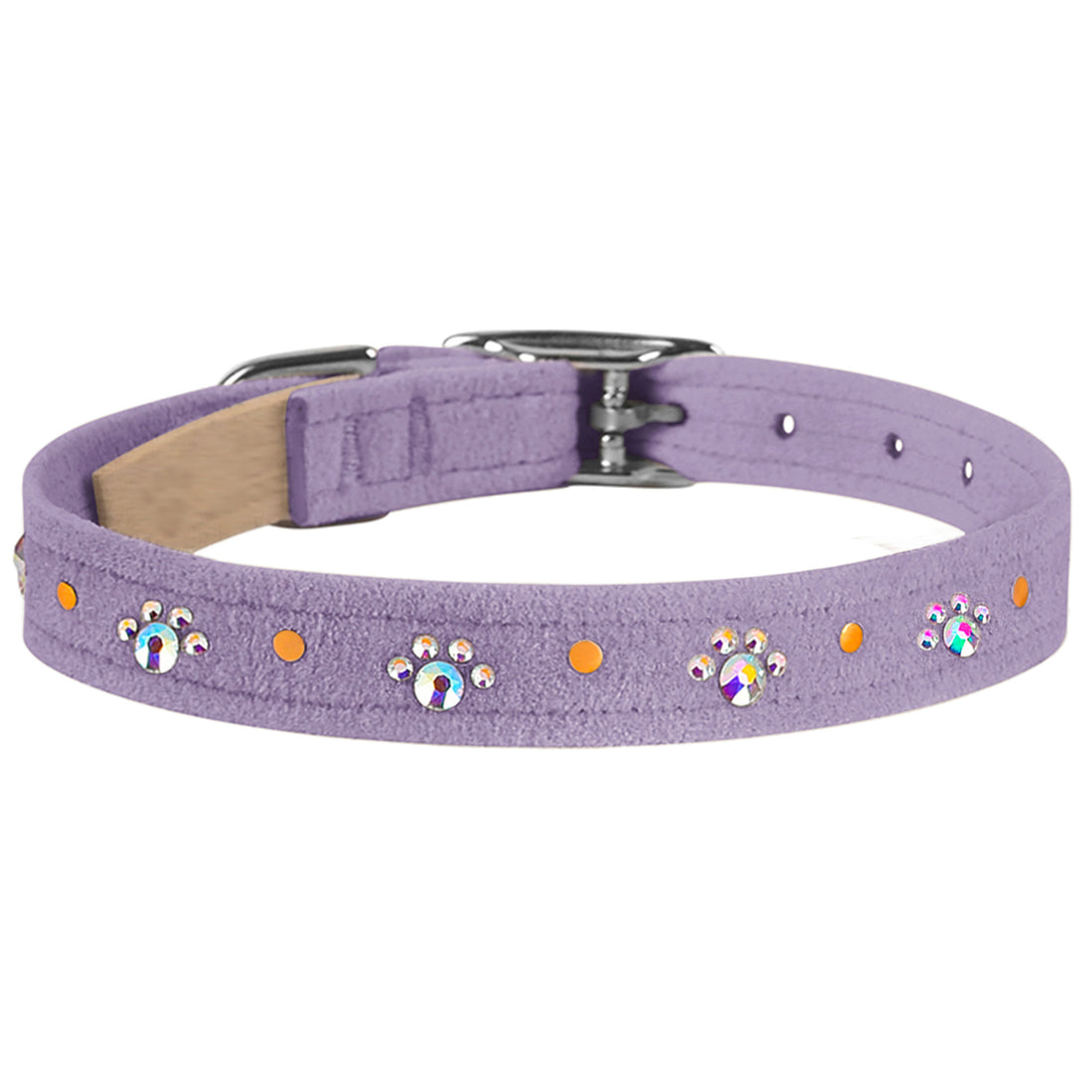 Susan Lanci Designs Crystal Paws Collar Large French Lavender - MyPetsEssentials