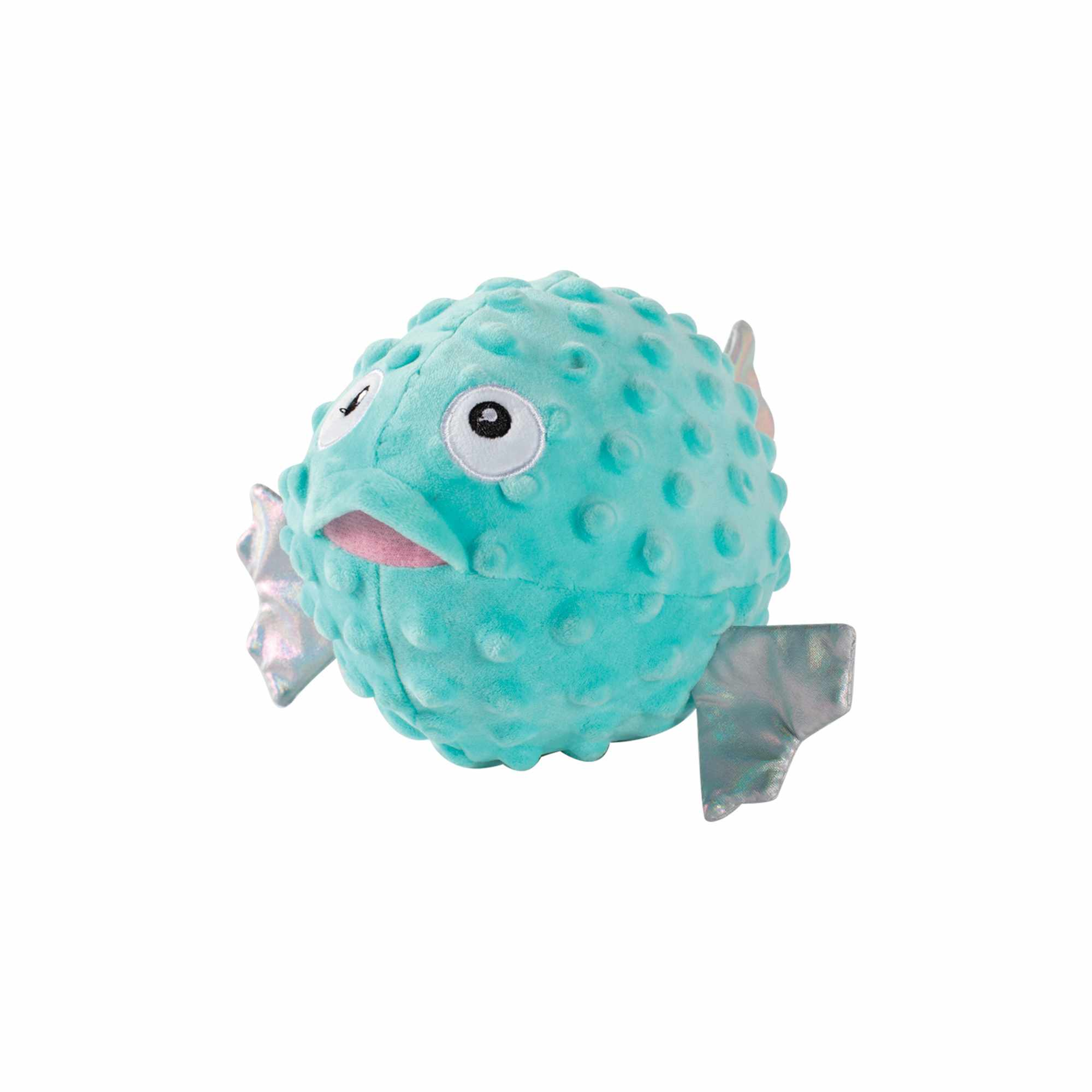 PetShop by Fringe Studio Puffed Up Puffer Fish Plush Dog Toy ...