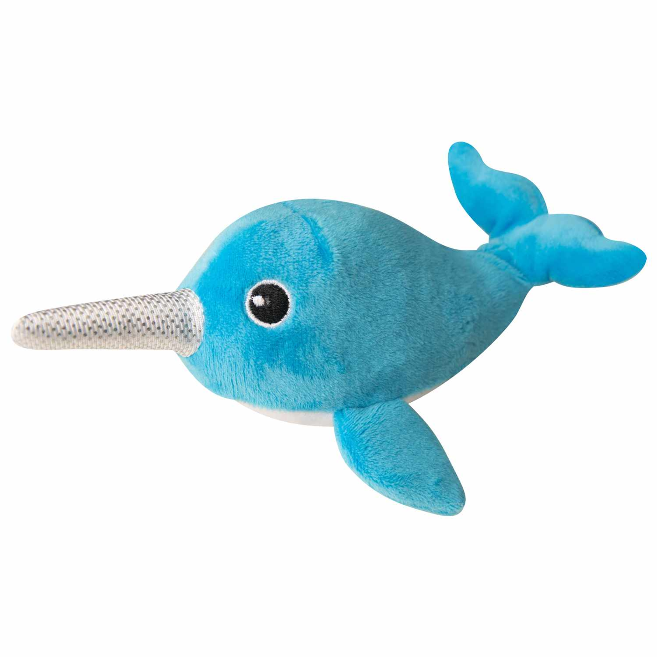 SnugArooz Baby Nikki the Narwhal Plush Dog Toy 5" - MyPetsEssentials