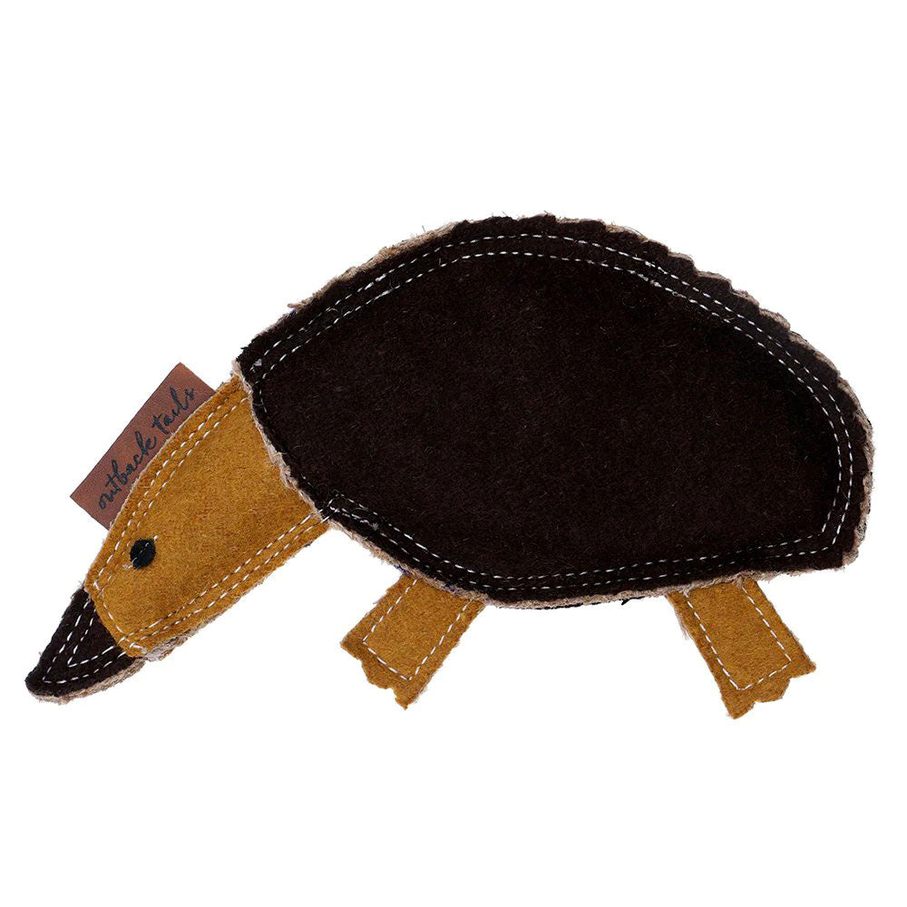 DOOG Outback Tails Felt Dog Toy Ed the Echidna - MyPetsEssentials