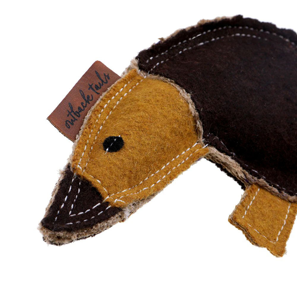 DOOG Outback Tails Felt Dog Toy Ed the Echidna - MyPetsEssentials